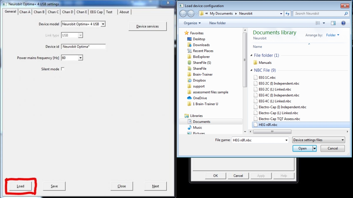 Enable Device | BioExplorer Optima+ 4 USB - brain-trainer.com